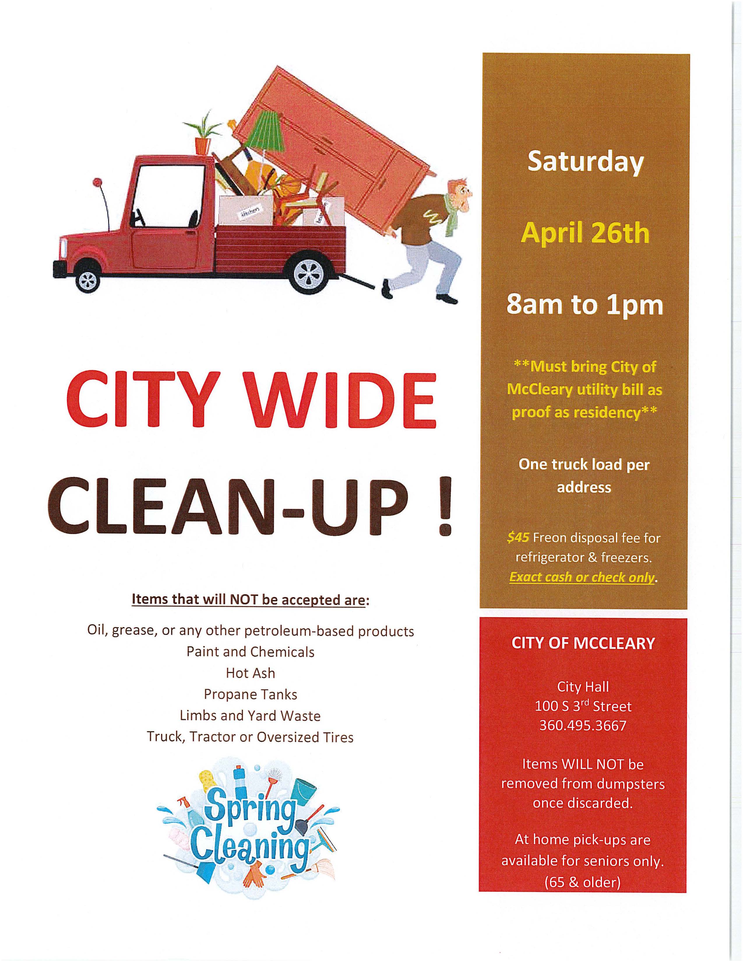 City Wide Clean Up | McCleary Washington